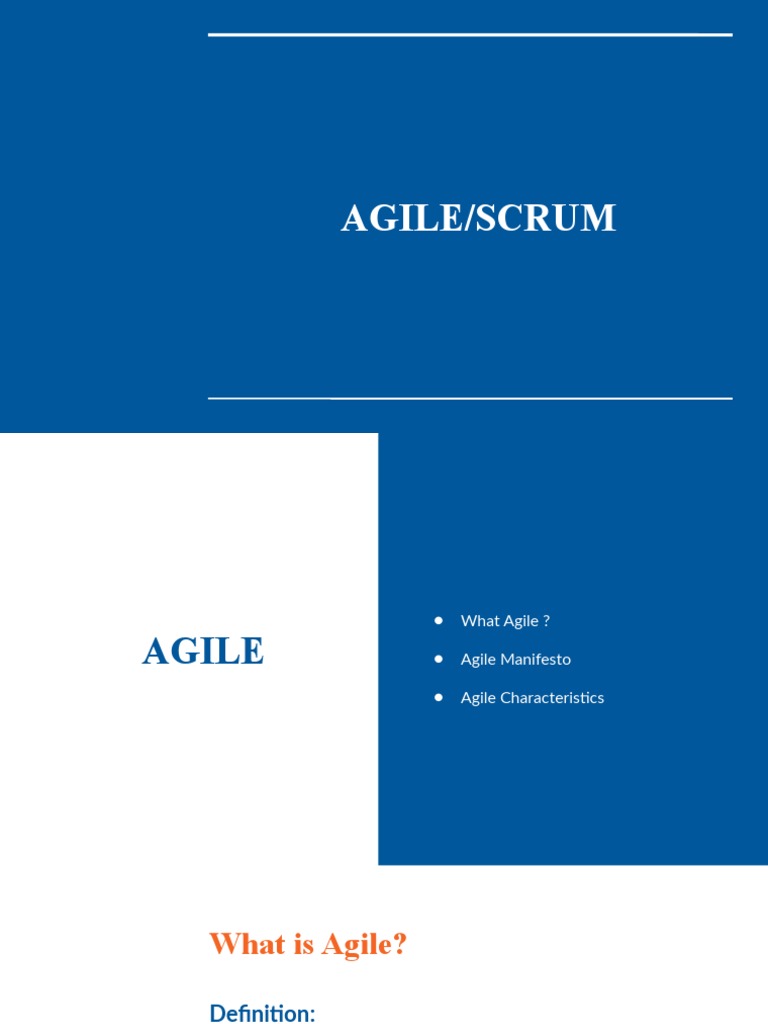 Agile Scrum | PDF | Scrum (Software Development) | Agile Software ...
