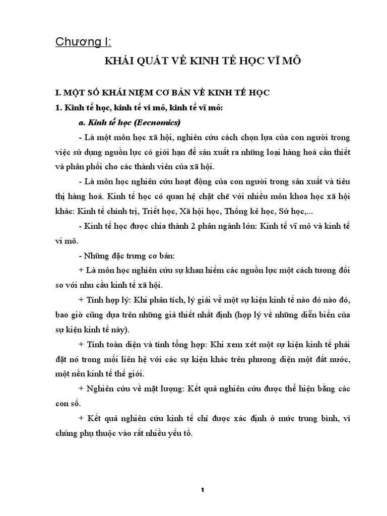 Kinh tế vĩ mô (TL1) | PDF