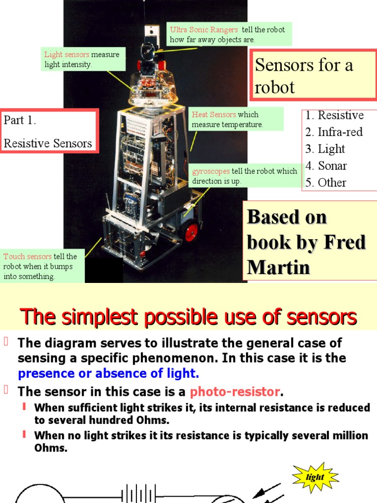 Sensors For A Robot: Based On Book by Fred Martin | PDF | Switch ...