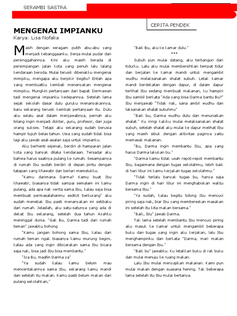 Mengenai Impianku | PDF