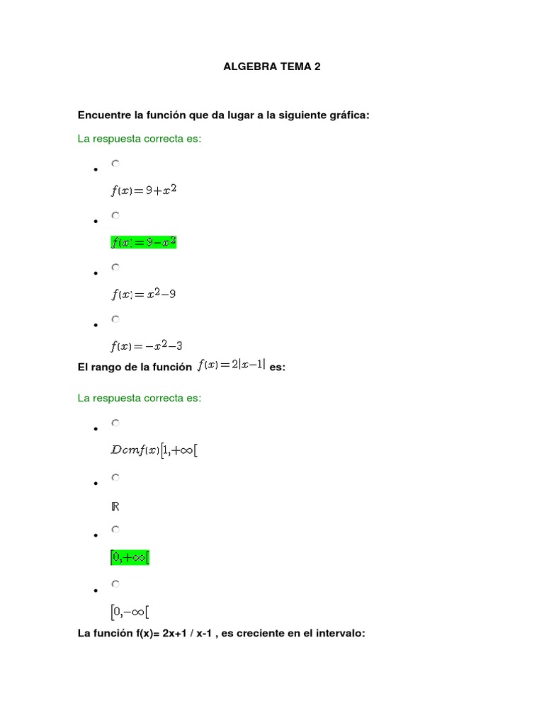 Algebra Tema 2 | PDF | Matemáticas | Análisis matemático