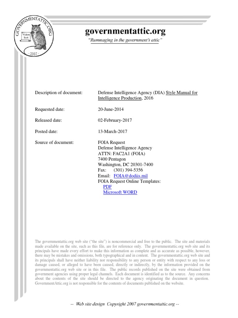 FOIA@dodiis - Mil PDF Microsoft WORD | PDF | Freedom Of Information Act ...