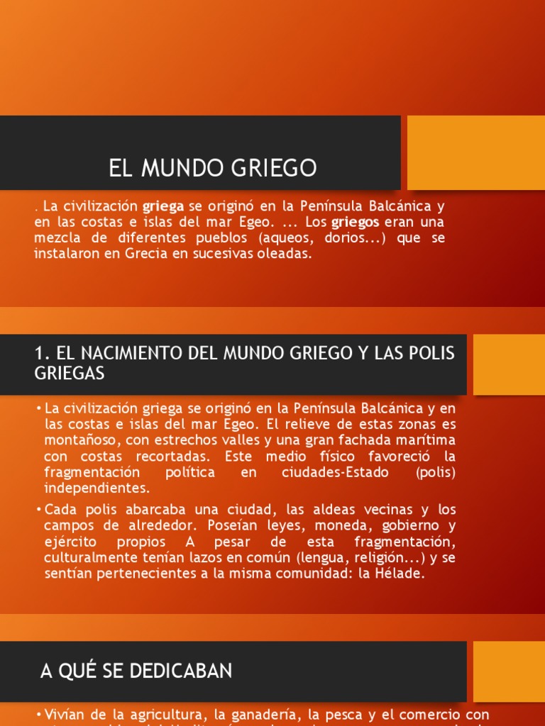 El Mundo Griego | PDF | Antigua Grecia | Antiguedad clasica