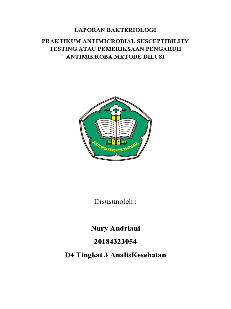 Uji Kepekaan Antibiotik Metode Dilusi | PDF | Kesehatan Holistik ...