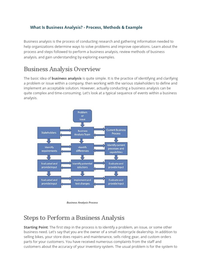 CH 2. Business Analysis Process Models | Download Free PDF | Business ...