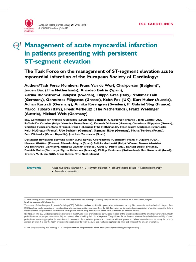 Guidelines AMI FT | PDF