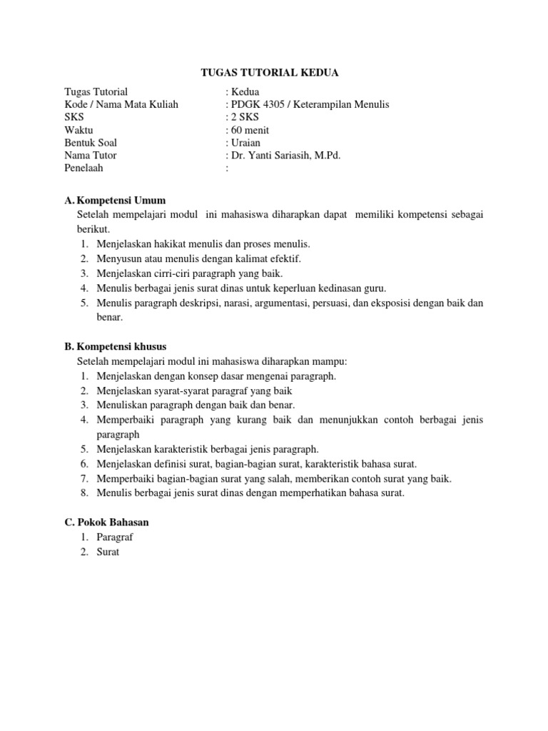 Tugas Tutorial 2 | PDF