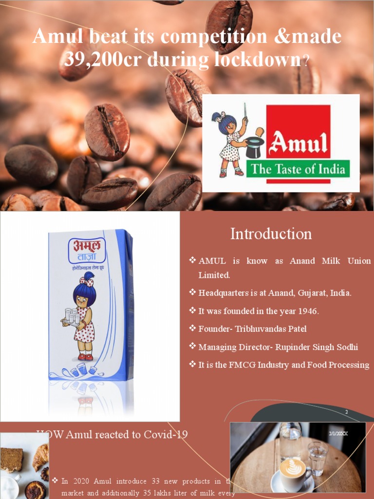 Amul Beat Its Competition &made 39,200cr During | PDF | Market ...