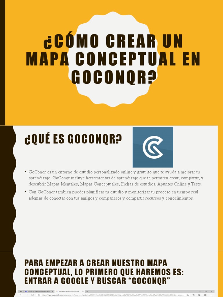 Cómo Crear Un Mapa Conceptual en Goconqr | PDF