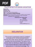 7Cs of Effective Communication | PDF | Information | Mind