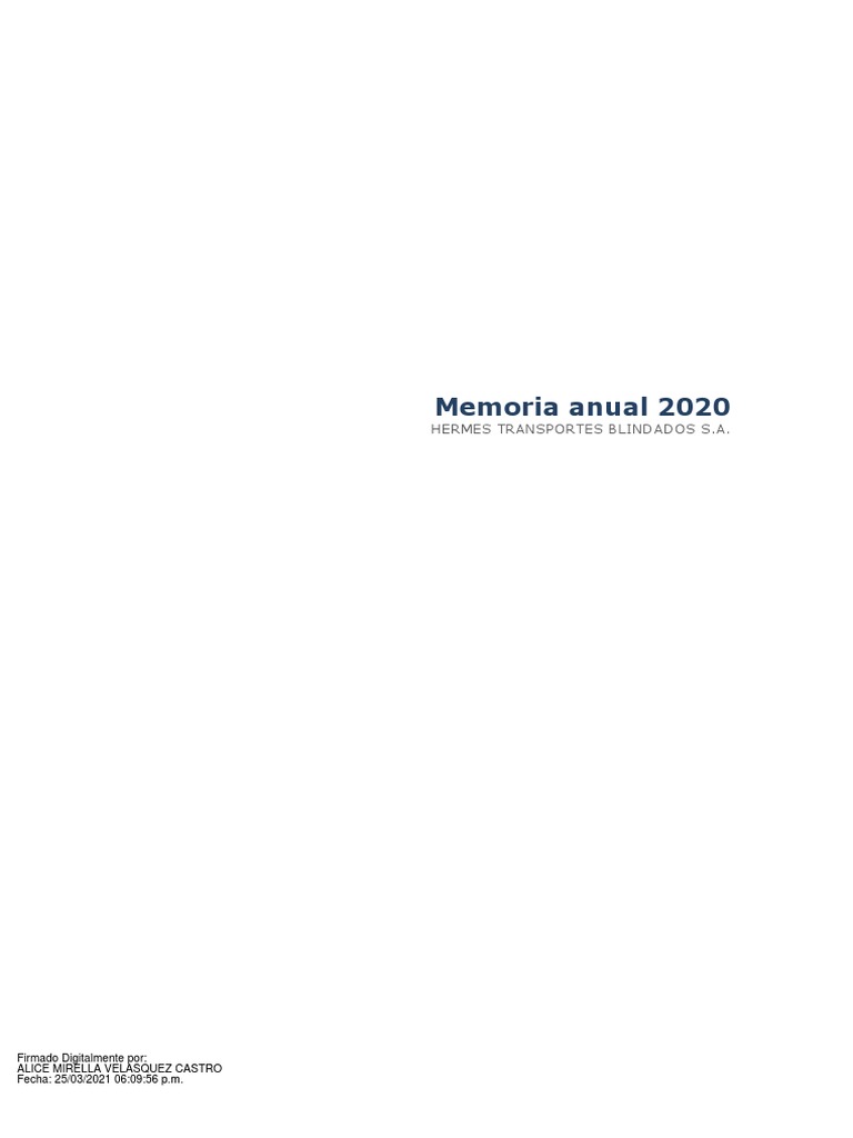 Memoria Anual | PDF | Estado de resultados | Deuda