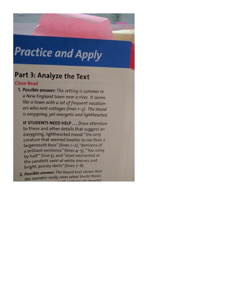 The Bass, The River, and Sheila Mant-Answers | PDF