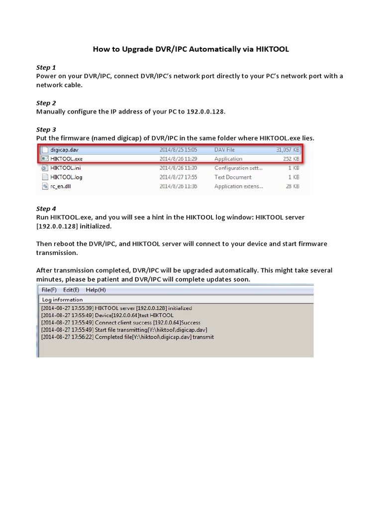 How To Upgrade DVR IPC Automatically Via HIKTOOL | PDF | Technology & Engineering