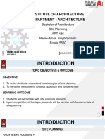 Introduction To Site Planning | PDF | Urban Planning | Landscape