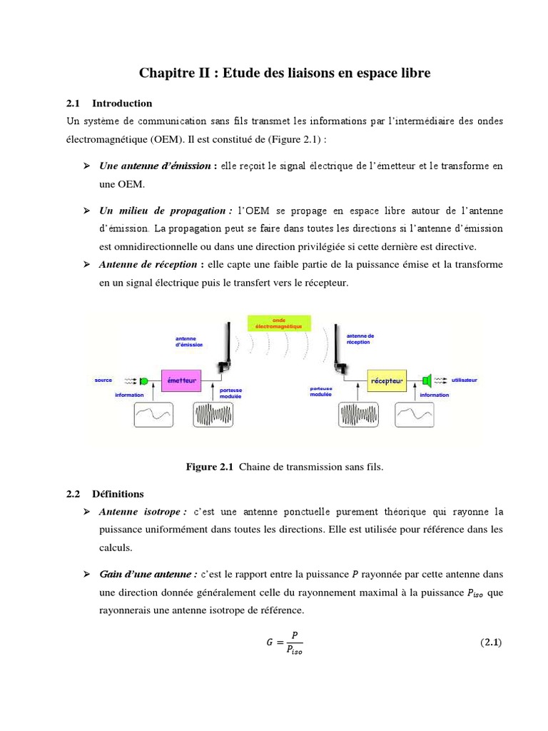 Chap 2 Cours | PDF | Antenne (Radio) | Propagation des ondes radio