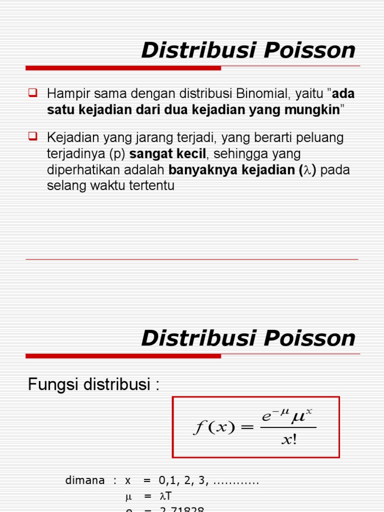 Distribusi Poisson | PDF