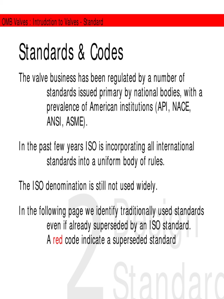 Standards & Codes: Design Standard | PDF | Valve | Steel