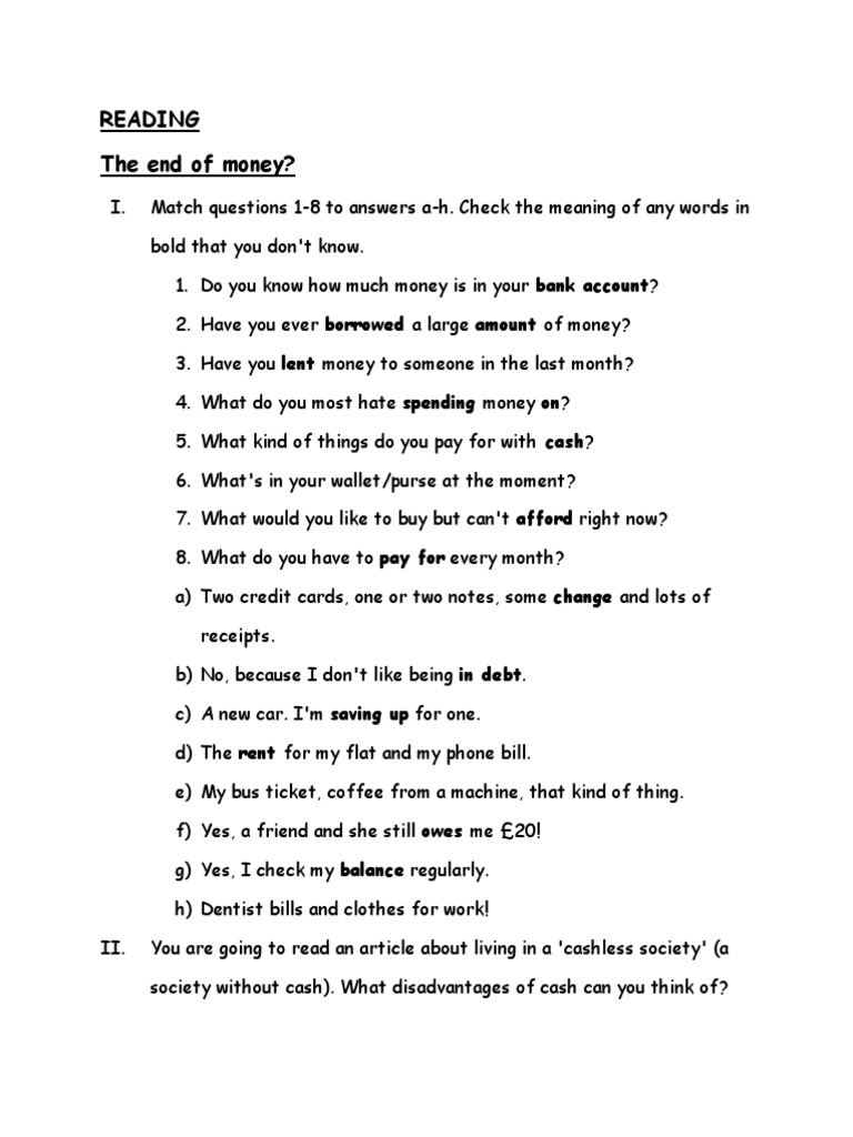 The End of Money | PDF | Money | Cash