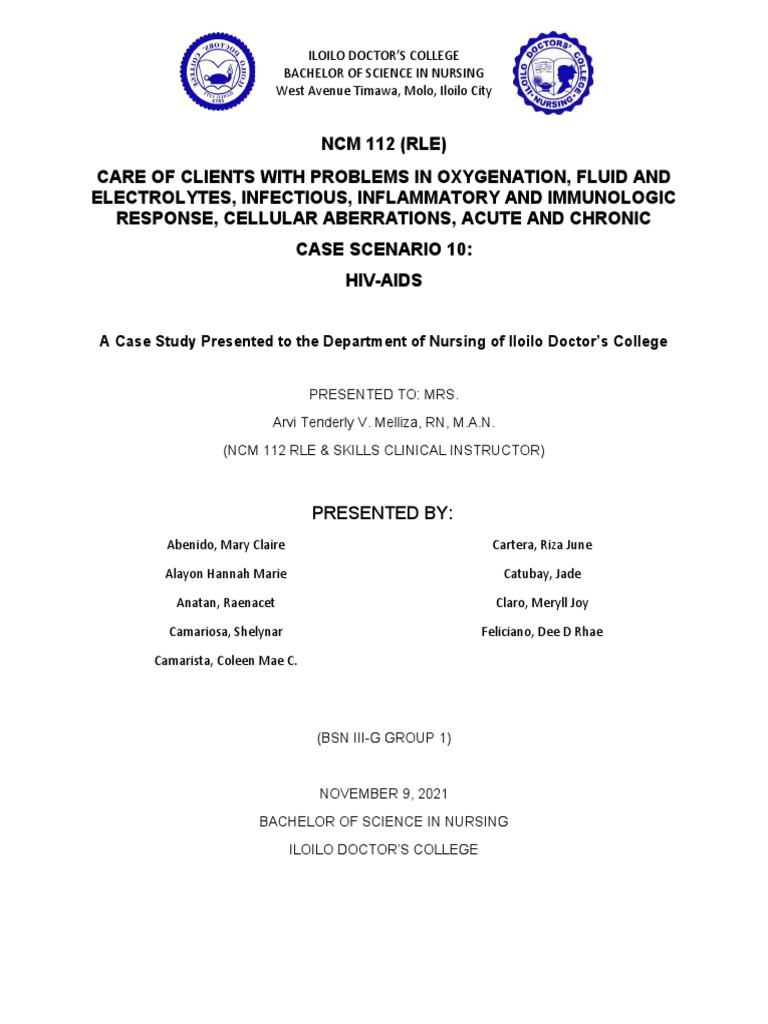 Hiv-Aids Case Study | PDF | Hiv/Aids | Infection