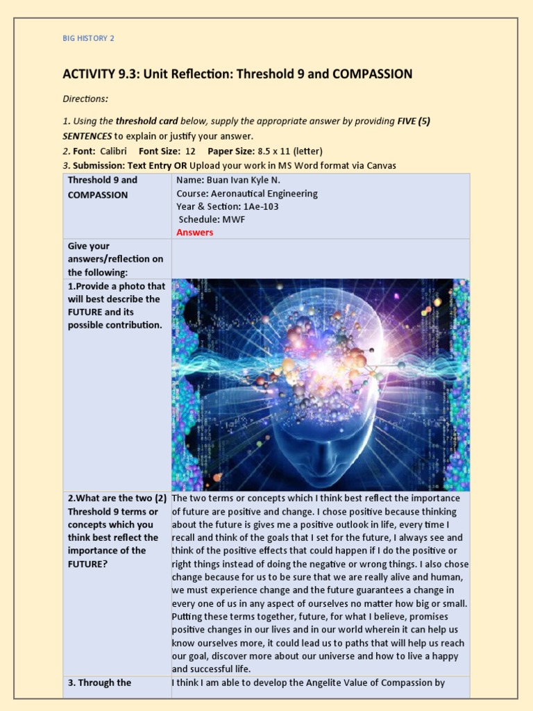 Threshold 9: Compassion and Future Insights | PDF | Compassion ...