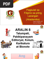 Feature Writing Filipino Example | PDF