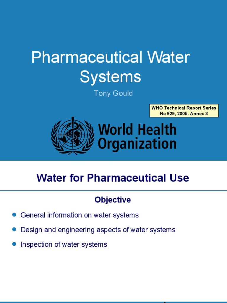 Pharmaceutical Water System Overview | PDF | Purified Water | Water