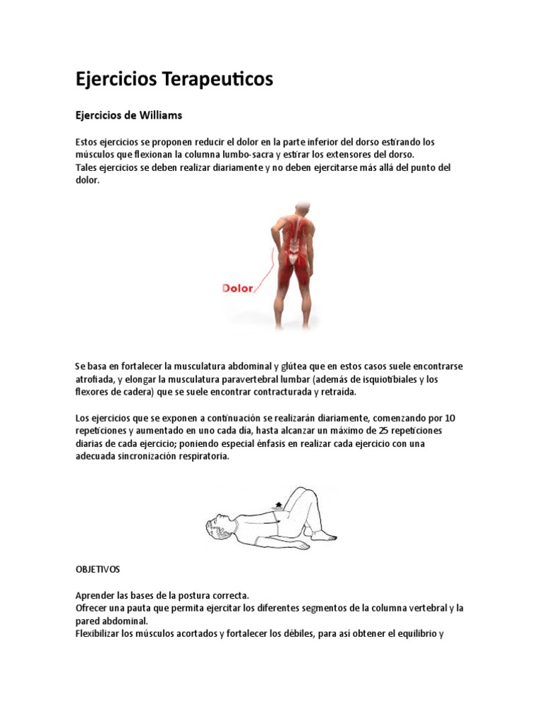 Ejercicios de Williams | PDF | Rodilla | Músculo
