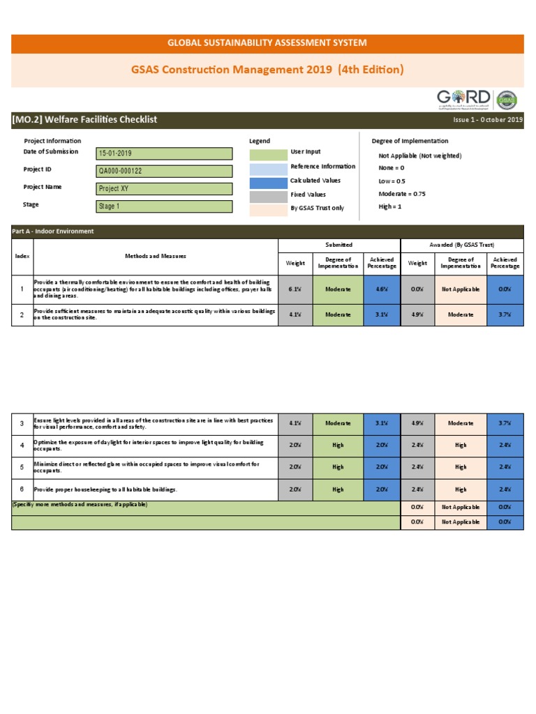 GSAS Construction Management 2019 (4th Edition) : Global Sustainability ...