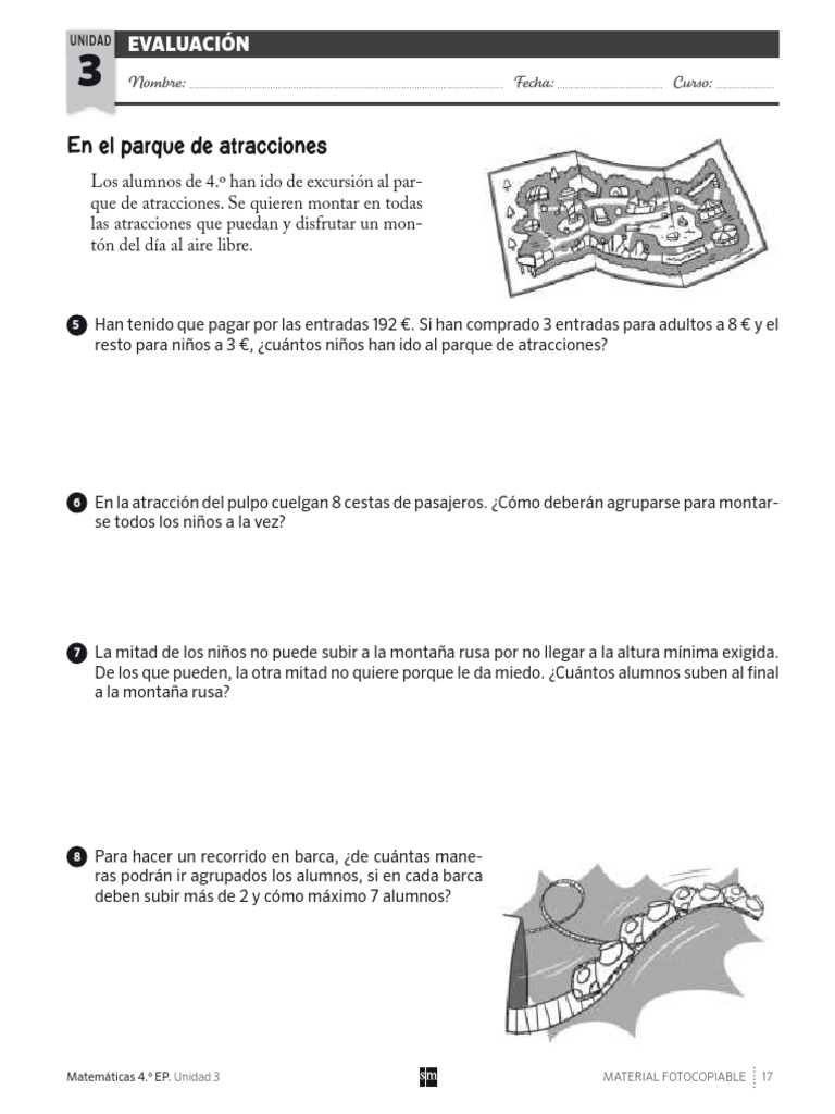 Mates 4º Soluciones Evaluación Tema3 | PDF | Métodos y materiales de ...