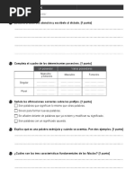 Evaluación 4 Primaria Lengua SM Savia PDF Asunto (Gramática) Verbo 2 ...