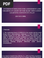 Work Immersion Grading System Guidelines | PDF | Educational Assessment ...