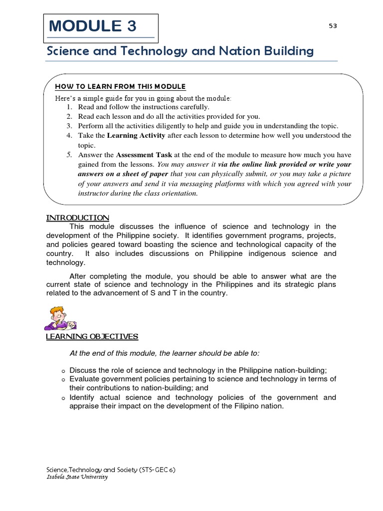 Science, Technology and National Building | PDF | Science Education ...