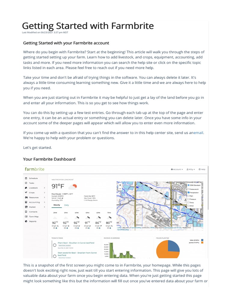 Getting Started With Farmbrite Getting Started With Farmbrite | PDF ...