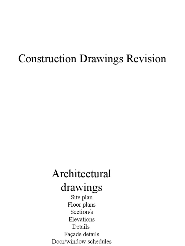 Lecture 3 - Drawings Revision | PDF | Stairs | Civil Engineering