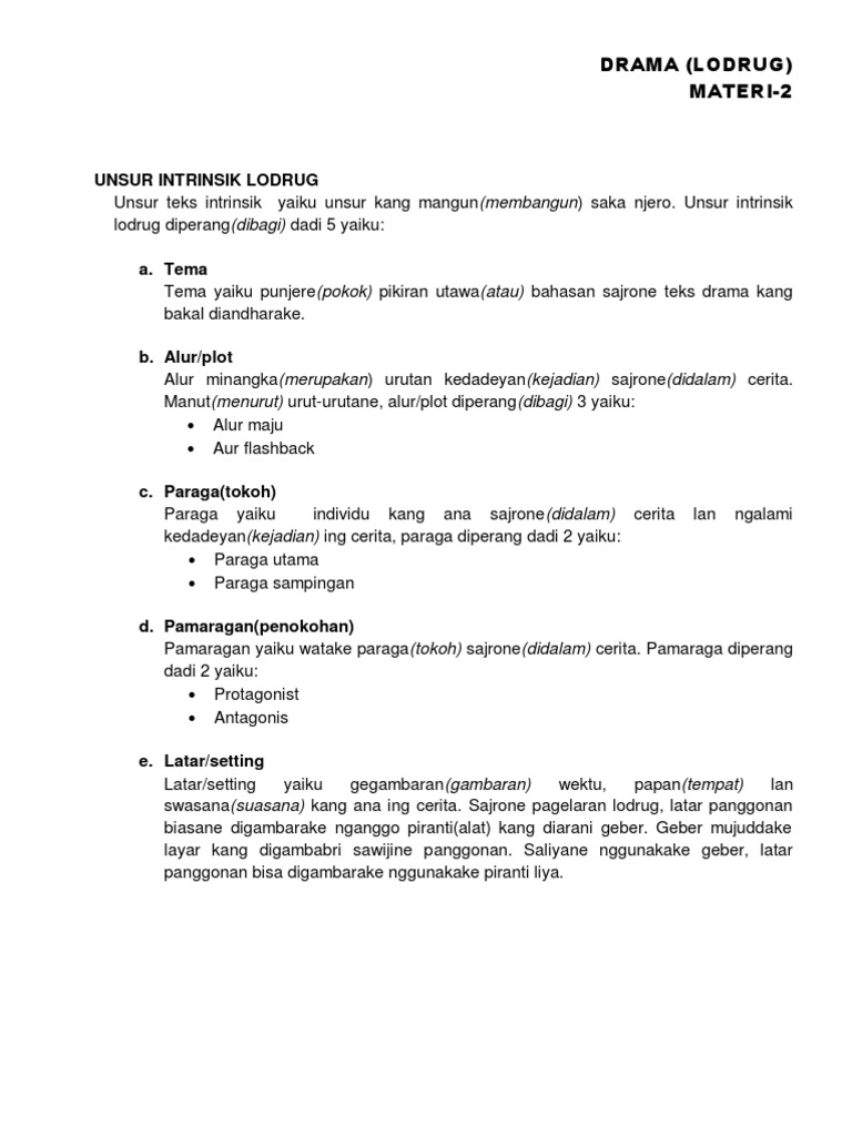Materi-2 Drama | PDF