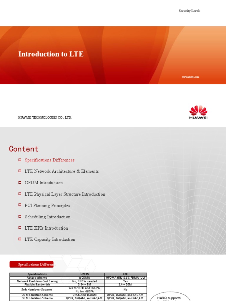 Introduction To LTE: Security Level | PDF | Computing | Broadcast ...