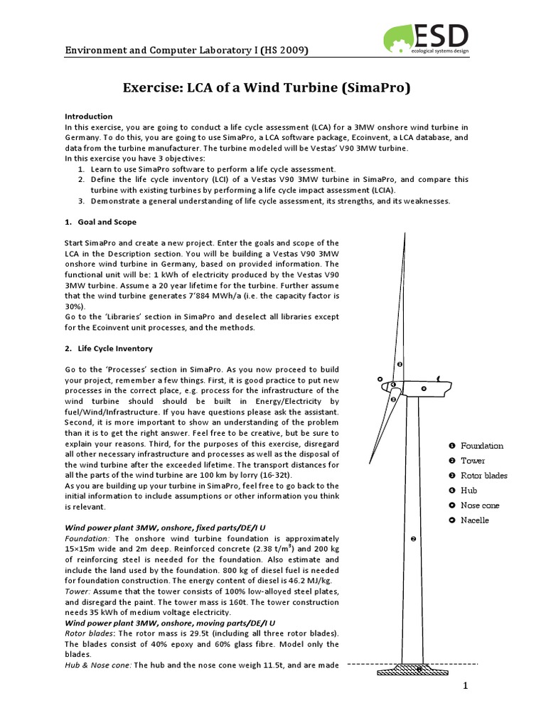 Simapro Exercise | PDF | Life Cycle Assessment | Power (Physics)