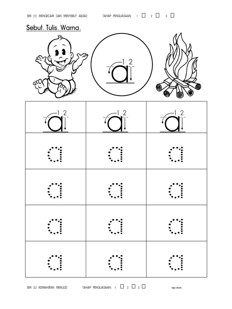Surih Huruf Kecil Sahaja | PDF