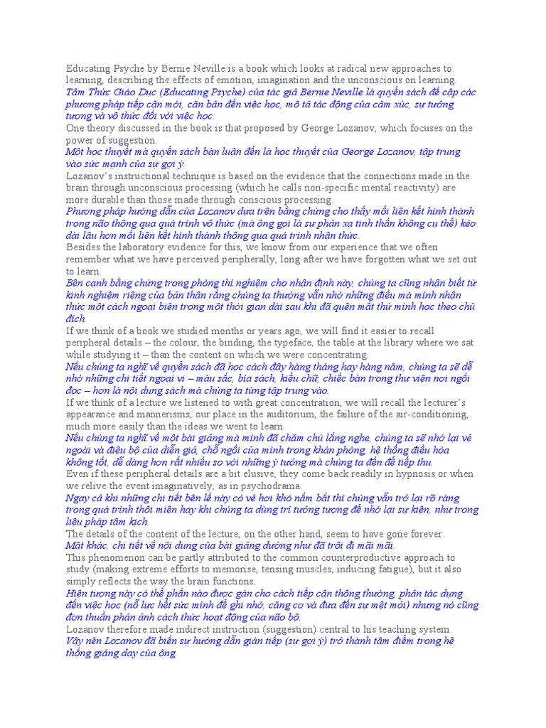 Educating Psyche | PDF