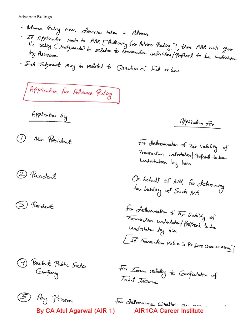 Advanced Rulings by CA Atul Agarwal | PDF | Technology & Engineering