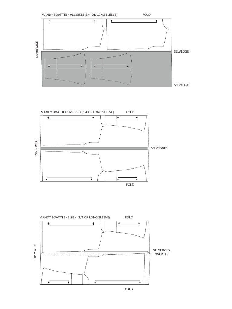 Mandy Boat Tee Layouts | PDF