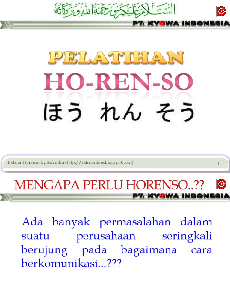 Belajar Horenso | PDF