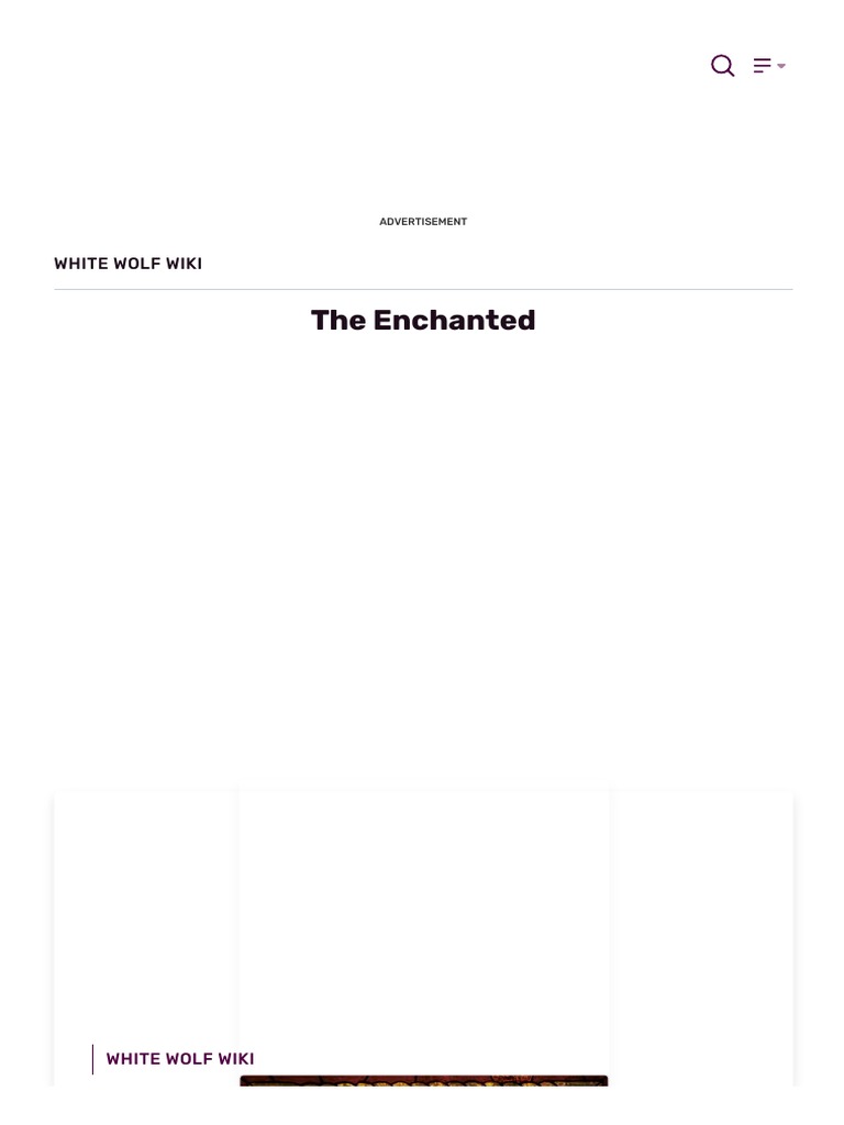 The Enchanted - White Wolf Wiki - Fandom | PDF
