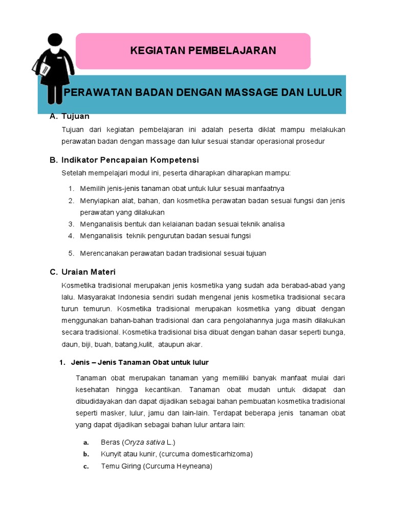 Materi Perawatan Badan | PDF