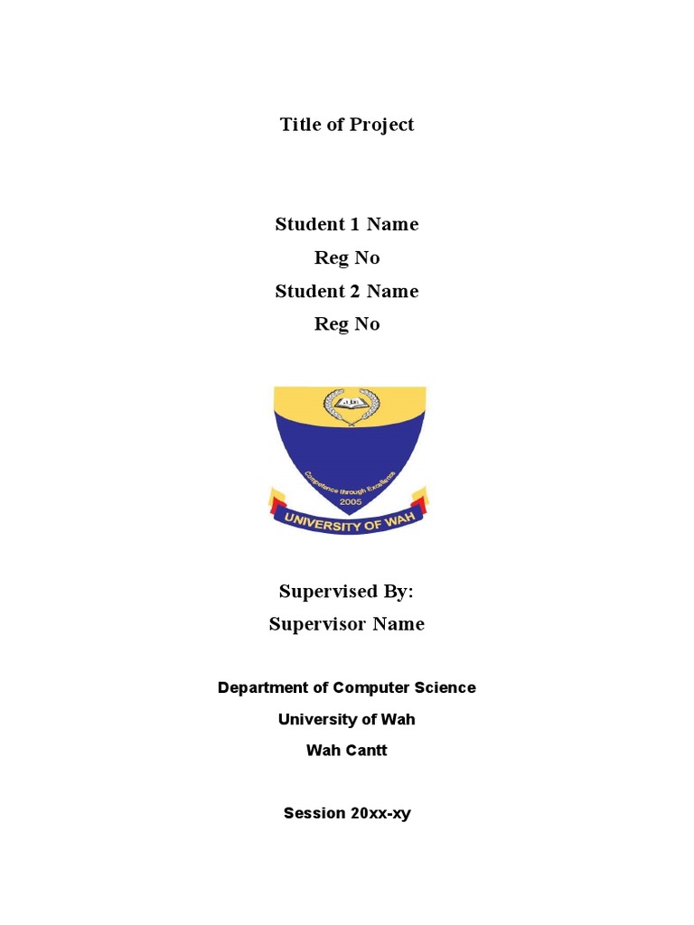 FYP Proposal Format | PDF | Computer Engineering | Information Age