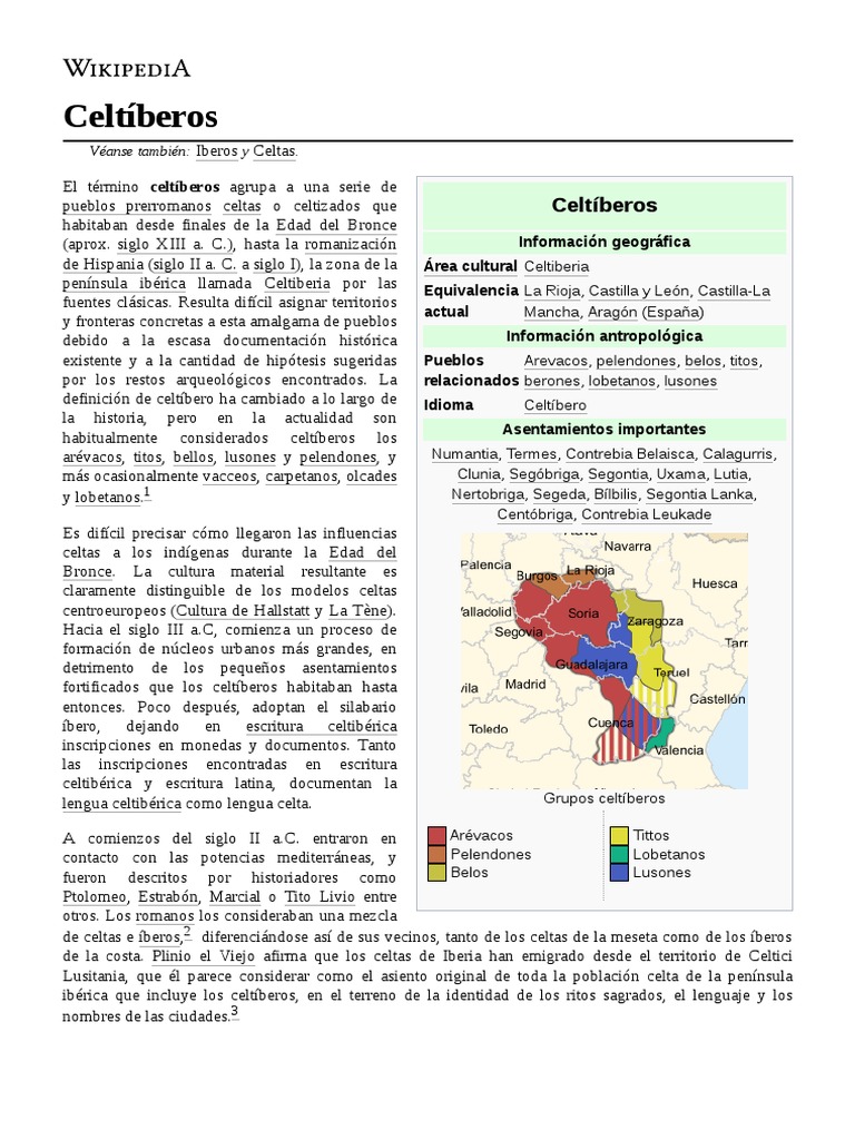 Celtíberos | PDF | Celtas | Pueblos Antiguos De Europa