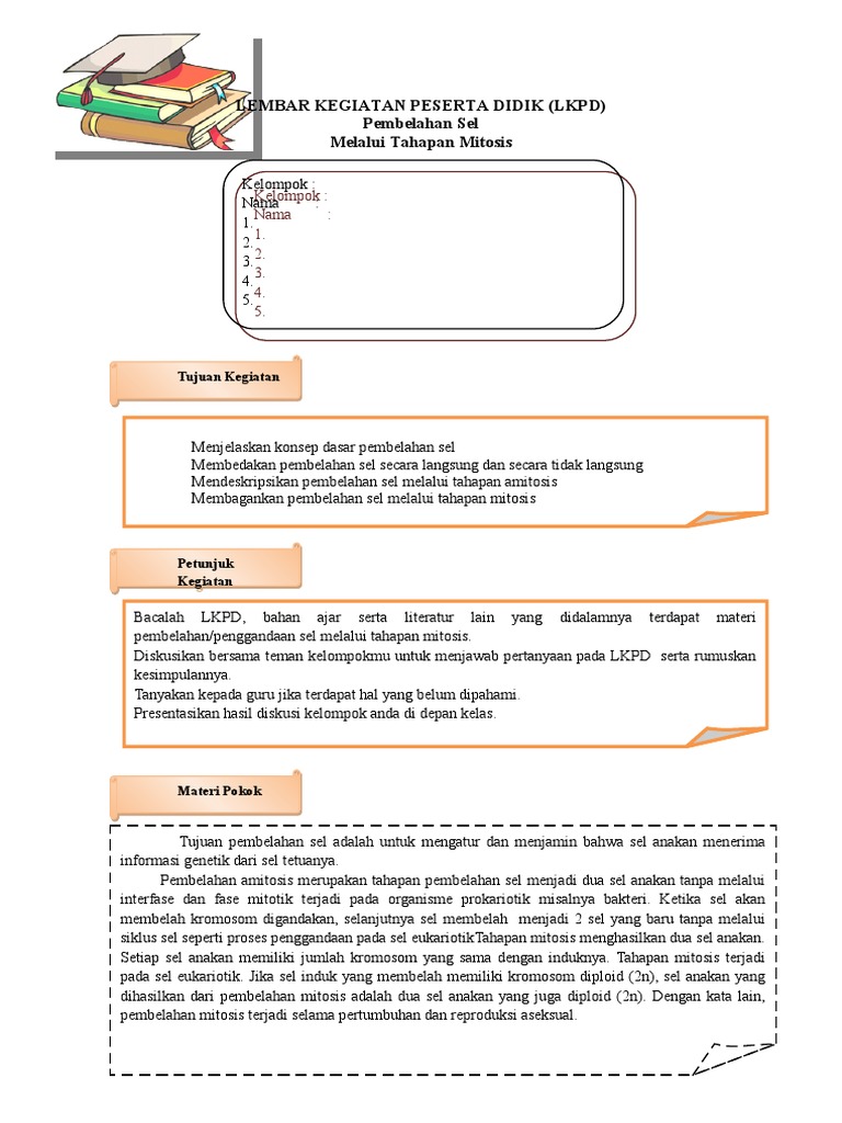 LKPD PERT. 1 Sel | PDF