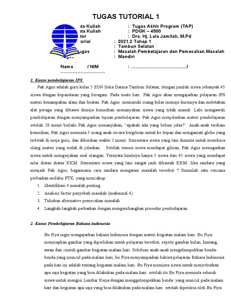 SOAL TAP TT 1okt. 2021 | PDF | Seni & Disiplin Bahasa | Kesehatan Holistik