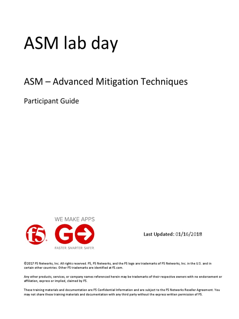 ASM Lab Day: ASM - Advanced Mitigation Techniques | PDF | Login | Denial Of Service Attack