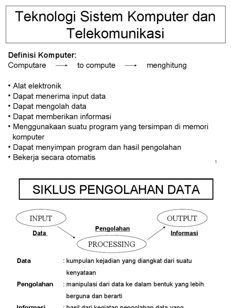 m5 - Teknologi Sistem Komputer | PDF